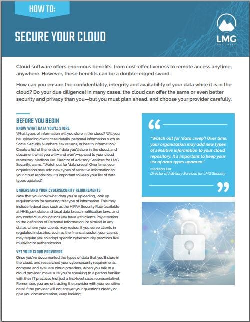 How to Secure Your Cloud | LMG Security