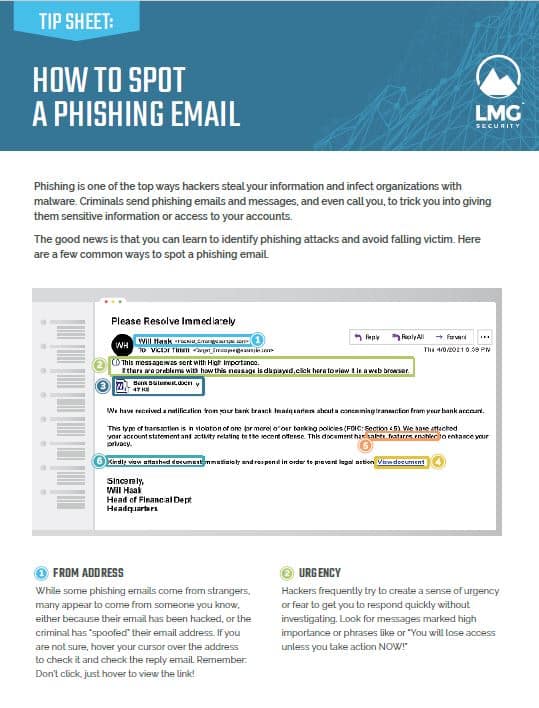 How to Spot a Phishing Email | LMG Security